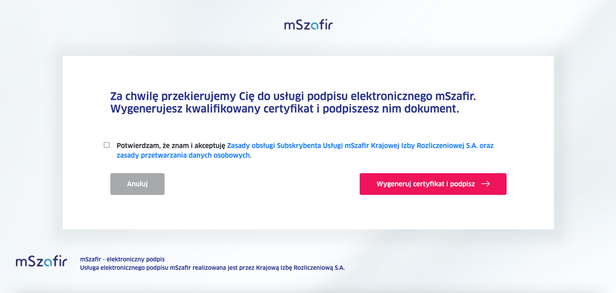 Jak wyrobić jednorazowy podpis kwalifikowany mSzafir One Shot i podpisać nim dokument?